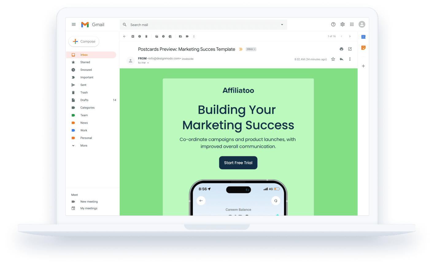Free HTML Email Template Builder, No-Code Editor - Postcards