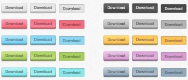 25+ Free and Premium Web Buttons PSD