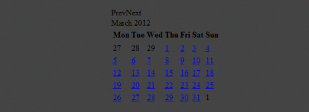 How to Create Calendar using jQuery and CSS3