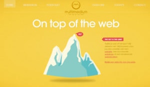 Line by Line Website Designs based on Horizontal Stripe Layout