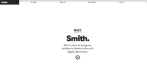 Website Designs based on Solid Single Colored Background