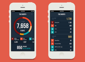 Sleek Charts and Graphs Mobile Apps featuring Statistics