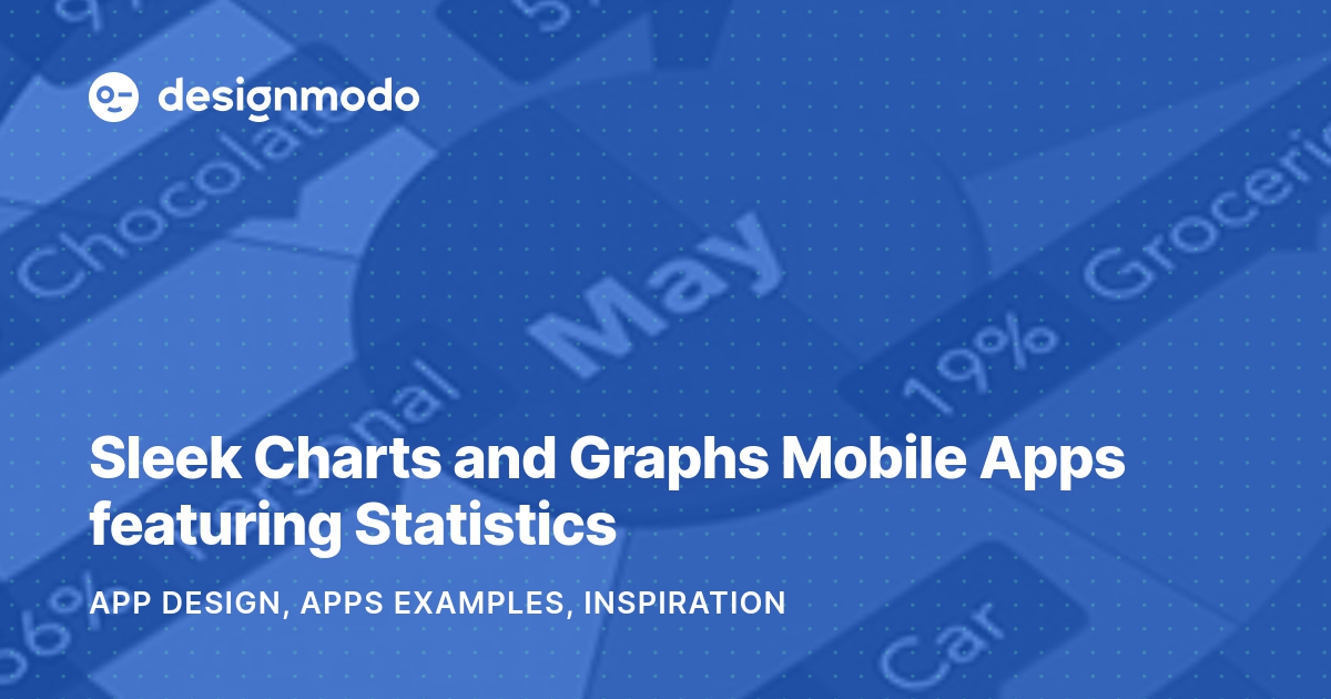 Sleek Charts and Graphs Mobile Apps featuring Statistics