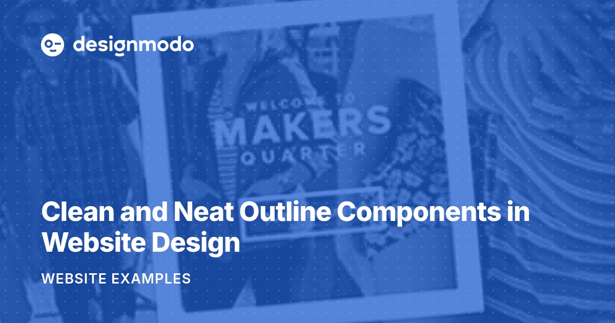 Clean and Neat Outline Components in Website Design - Designmodo