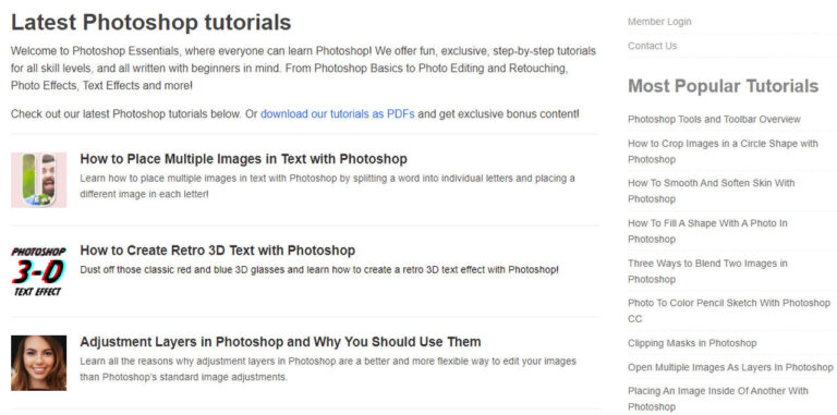 Free Photoshop Tutorials for Graphic Designers
