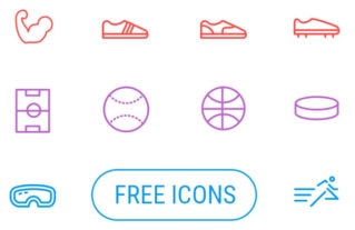 Free Sport Icons and New Examples