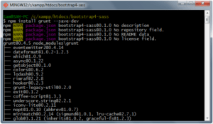 Bootstrap 4 Tutorial: Working with npm, Grunt.js and Sass (Part 1)