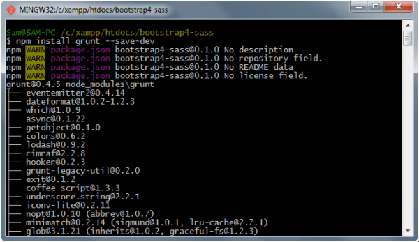 Bootstrap 4 Tutorial Working With Npm Grunt Js And Sass