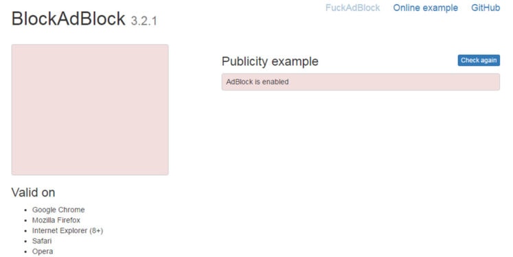 Best Free JS Adblock Detection Scripts For The Web - Designmodo