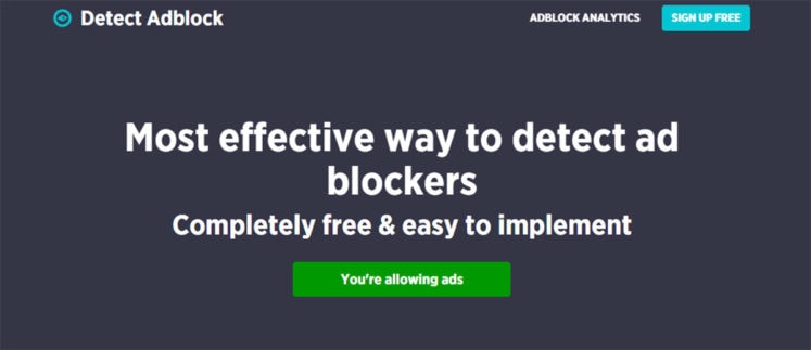 Best Free JS Adblock Detection Scripts For The Web - Designmodo
