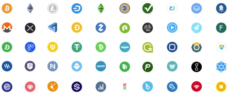 Free Cryptocurrency Icon Packs, Vector Crypto Icons
