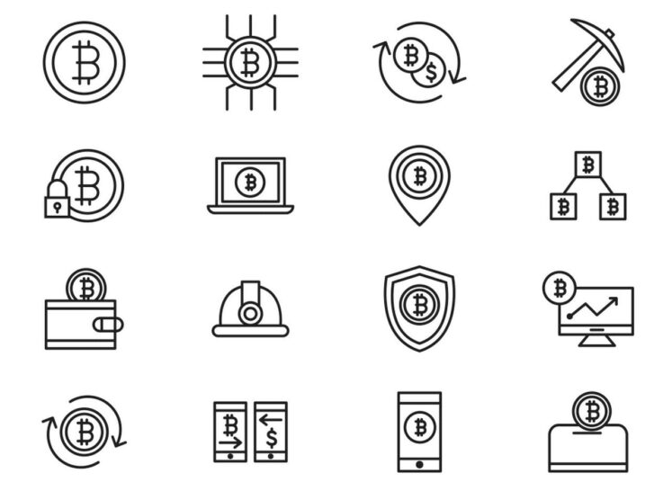 Free Cryptocurrency Icon Packs, Vector Crypto Icons
