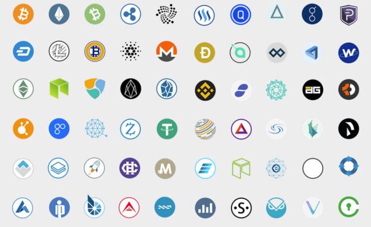 Free Cryptocurrency Icon Packs, Vector Crypto Icons