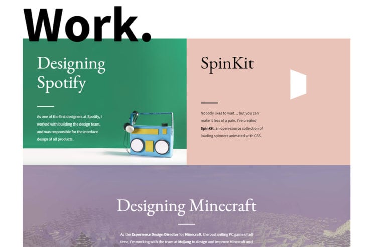 Designing a Portfolio Website with Oversized Typography