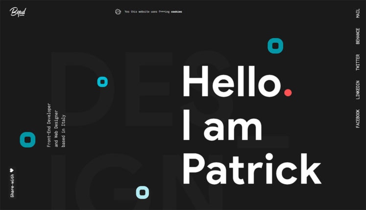Designing a Portfolio Website with Oversized Typography