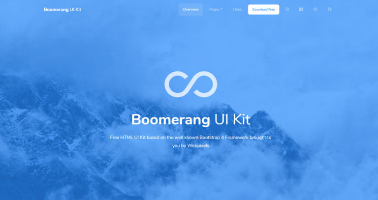 Free Bootstrap Dashboards and Landing Pages - Designmodo