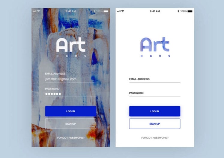 Beautiful Examples of Login Forms for Websites and Apps