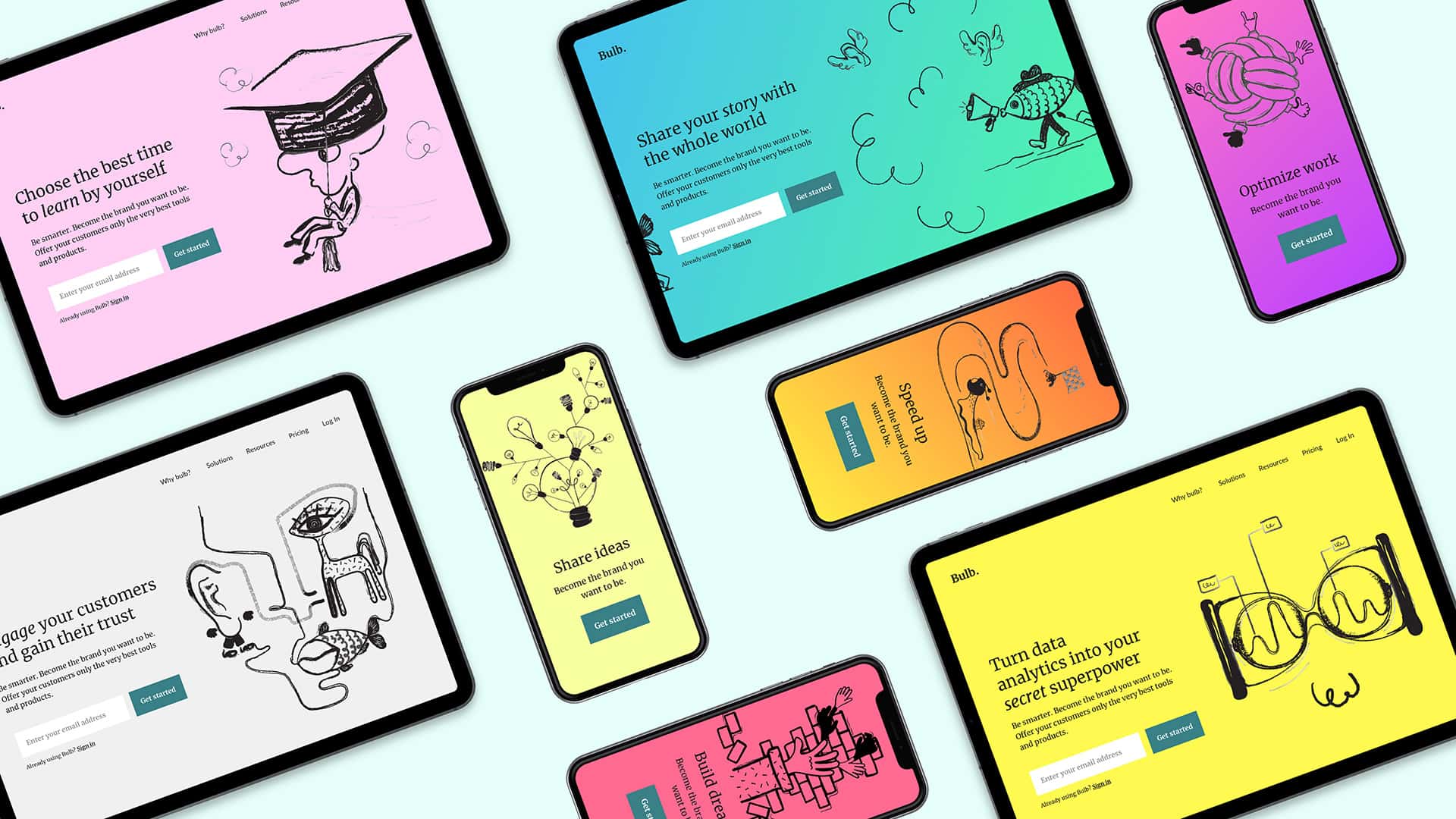 Free Absurd Illustrations for Landing Pages - Designmodo