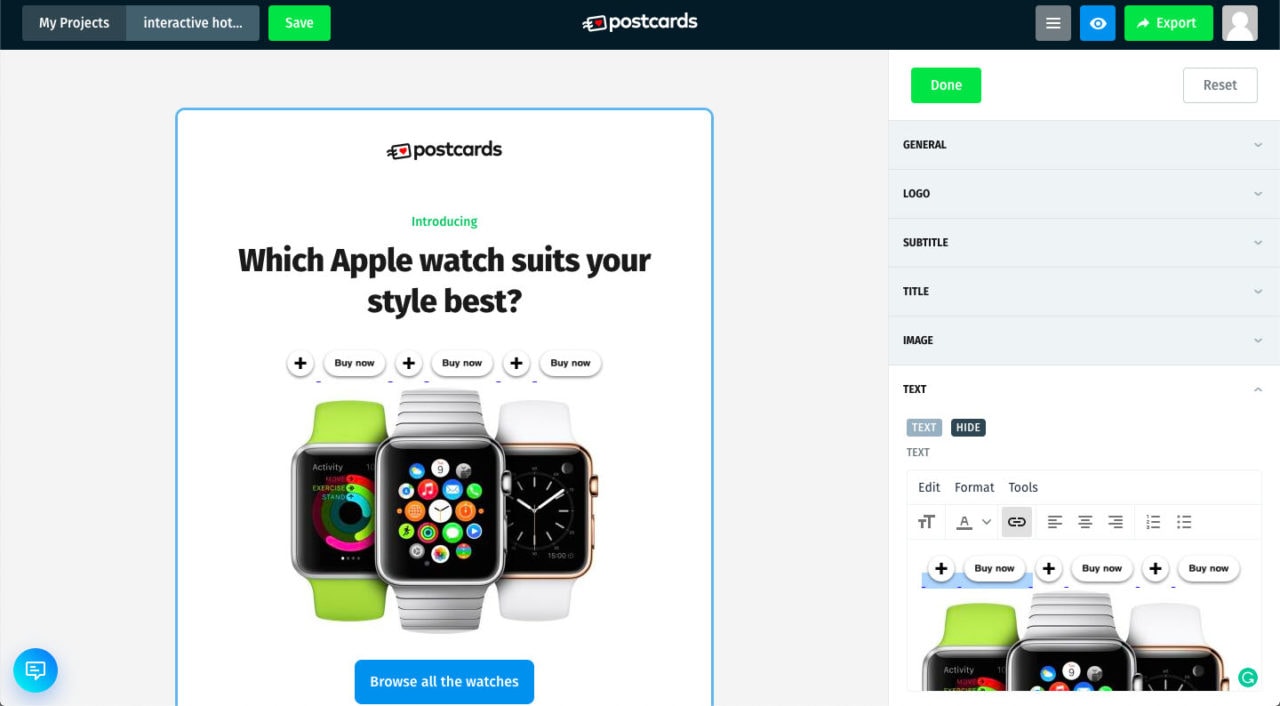 2 Ways to Add Interactive Hotspots to Postcards Email Templates