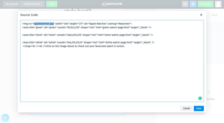 2 Ways to Add Interactive Hotspots to Postcards Email Templates ...