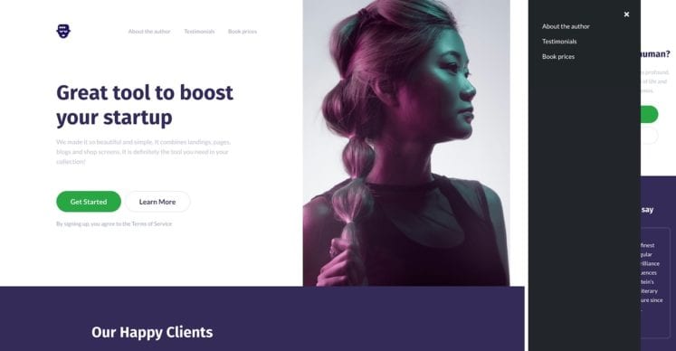 Creating a Custom Bootstrap Landing Page with Startup