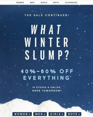 Examples of 11 Magical Winter Email Newsletters with Tips & Tricks