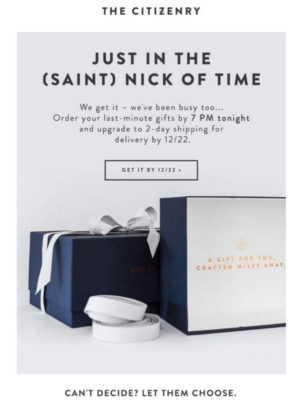 Examples of 11 Magical Winter Email Newsletters with Tips & Tricks