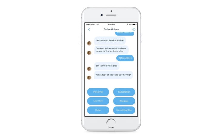 Conversational UI Mobile Examples - Designmodo