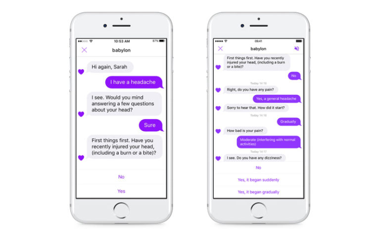 Conversational UI Mobile Examples