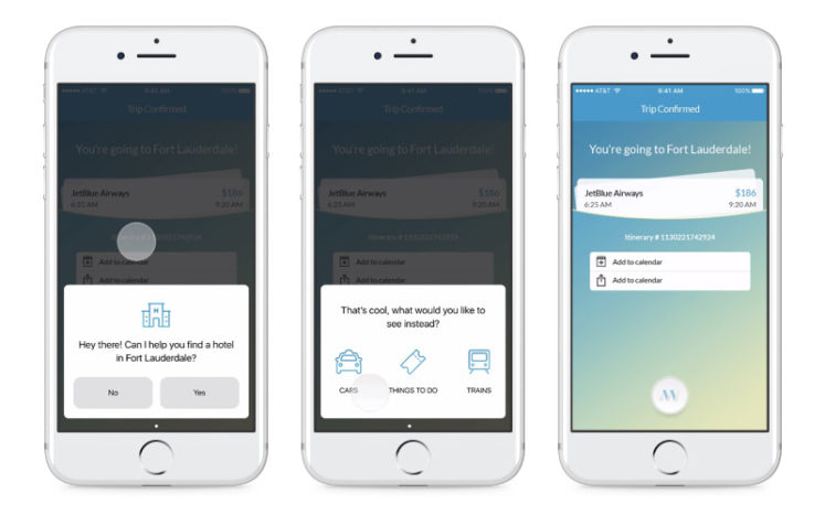 Conversational UI Mobile Examples