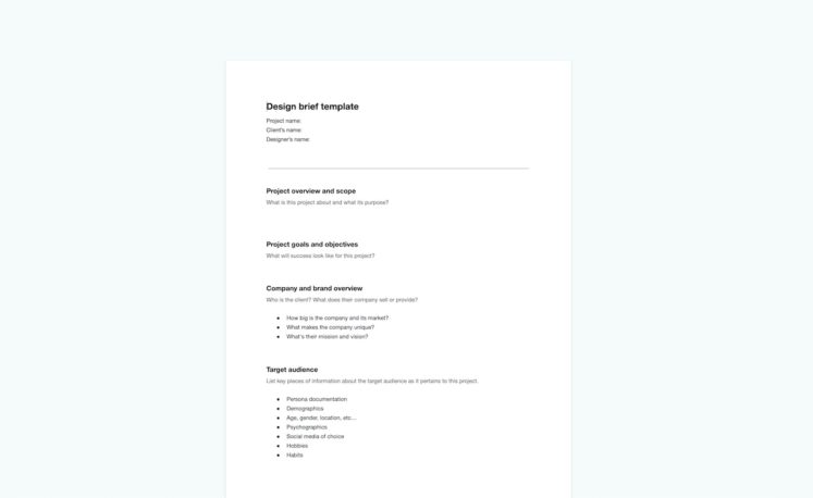 How to Draft a Design Brief for Successful Projects