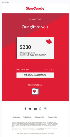 Improve your Campaign with Gift Card Emails: Best Practices and 13 Examples
