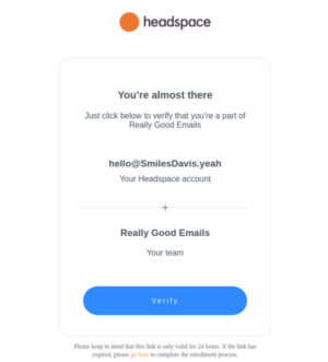 Guide to Verification Emails - Best Designs and Examples - Designmodo