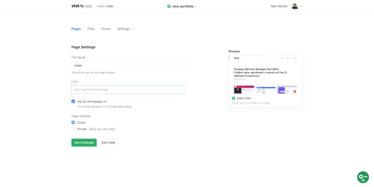 How to Quickly Deploy a Static Website Online with Static.app - Designmodo