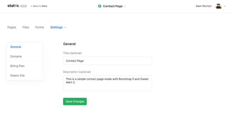 How To Create Forms Using Bootstrap 5 And Collect Data On Staticapp