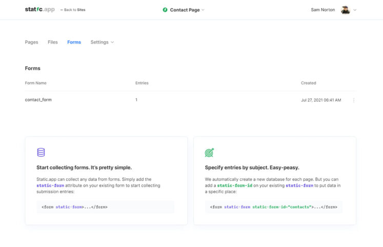 How to Create Forms Using Bootstrap 5 and Collect Data on Static.app