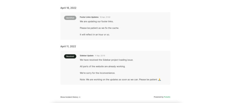 How to Build Public & Private Status Pages for Websites
