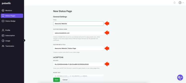 How to Build Public & Private Status Pages for Websites
