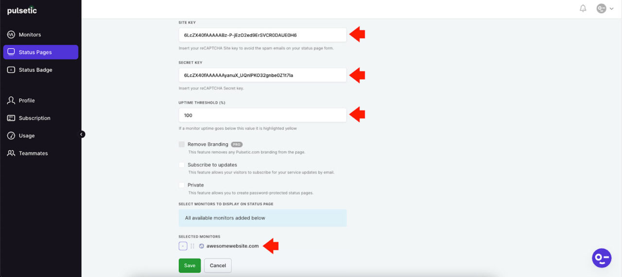 Pulsetic Review - Free Website Uptime Monitoring & Status Pages