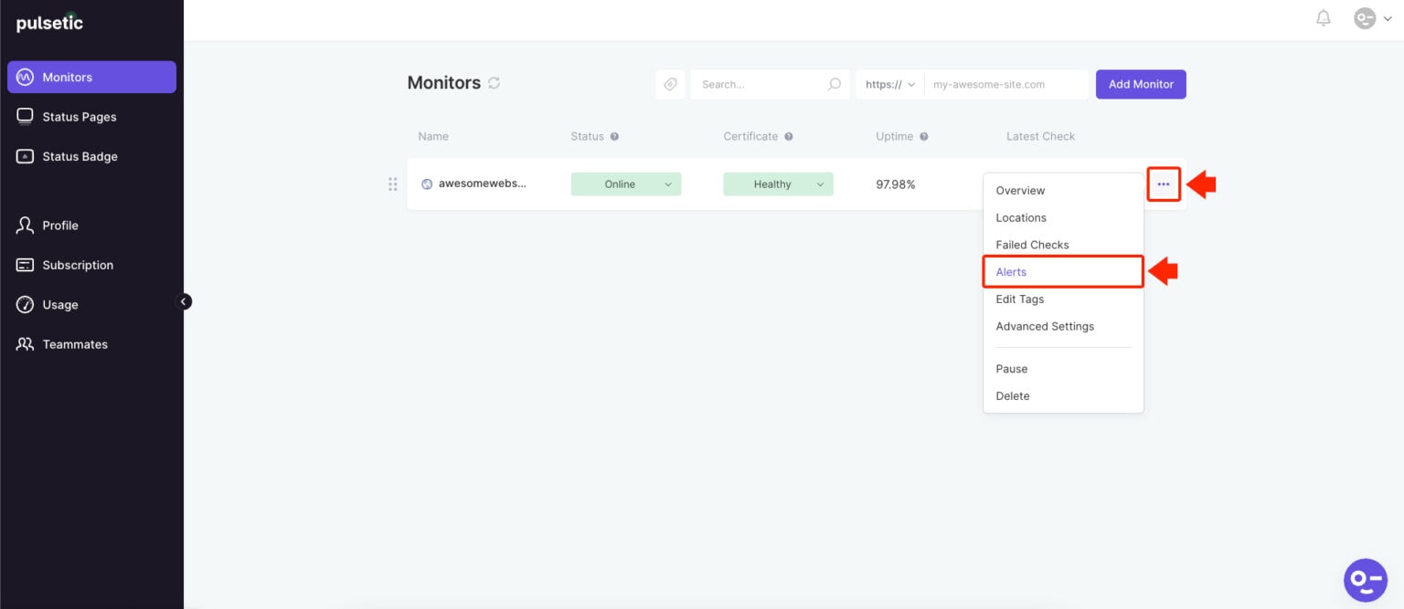 How to Get Website Down Alerts in Realtime