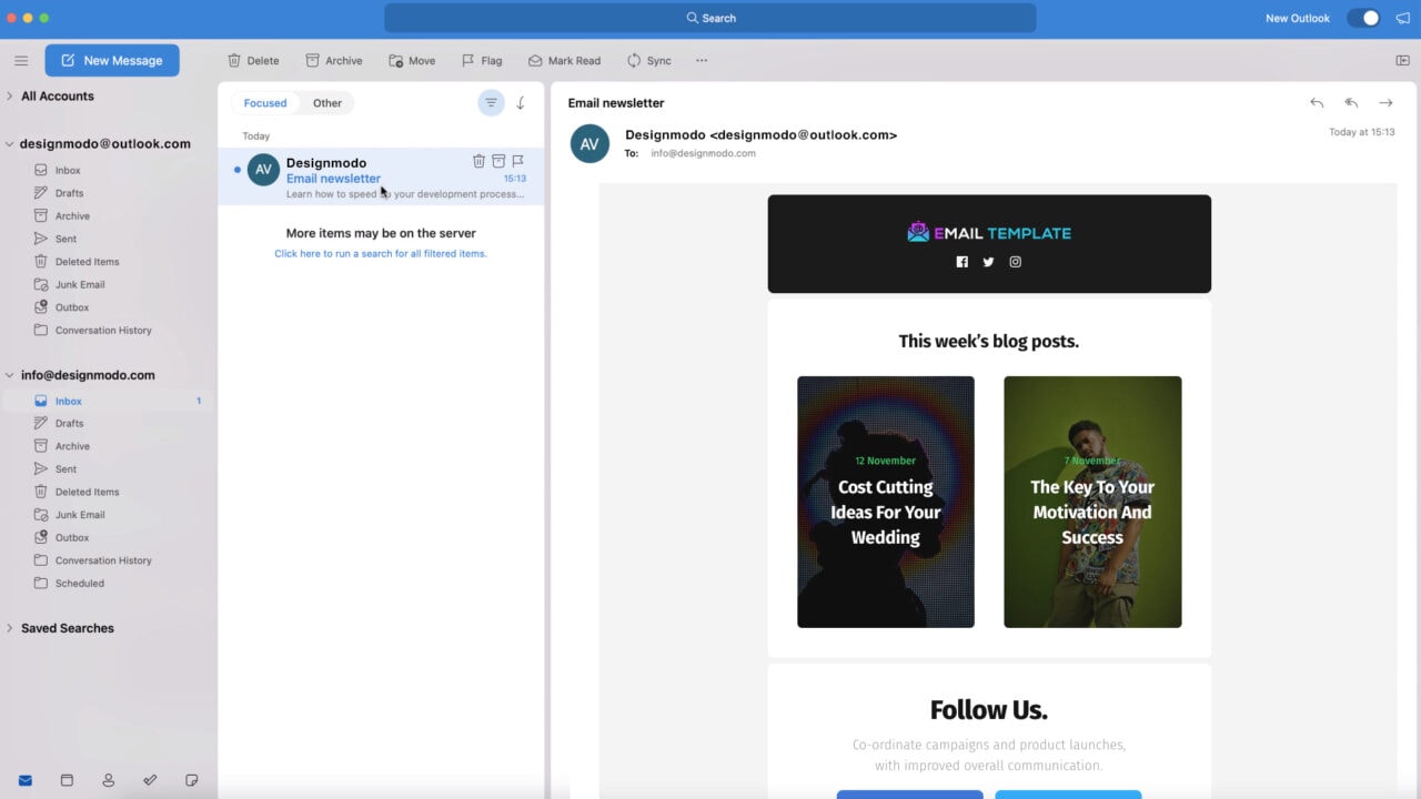 How to Embed a Custom HTML Email in Outlook