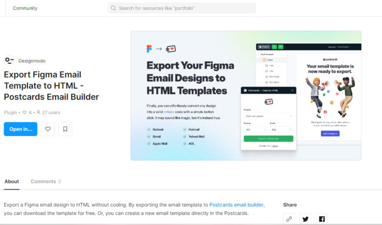 Figma Email Template to HTML Plugin: How Postcards Streamlines Email Design