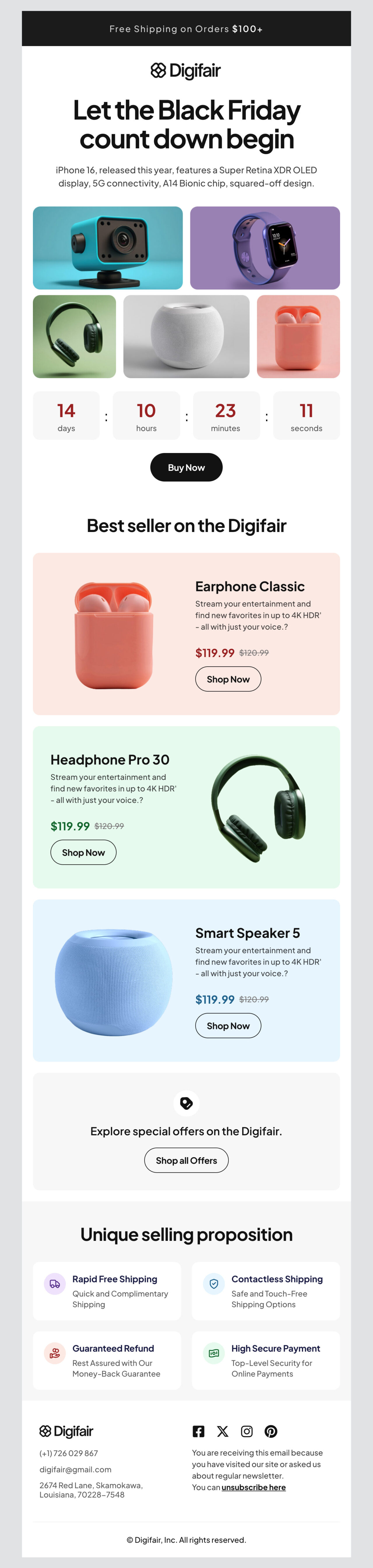 Free HTML Email Templates - Designmodo