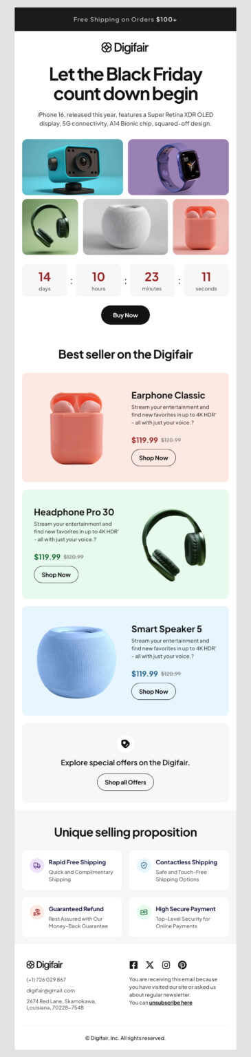 Free HTML Email Templates for Brevo - Designmodo