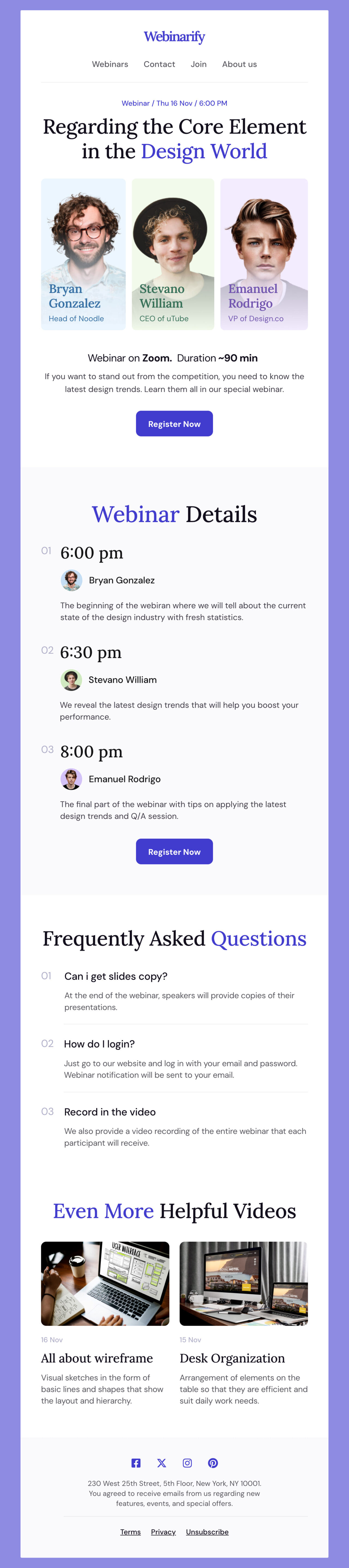 Free HTML Email Templates by Designmodo