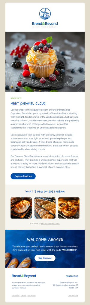 Free Welcome HTML Email Templates - Designmodo