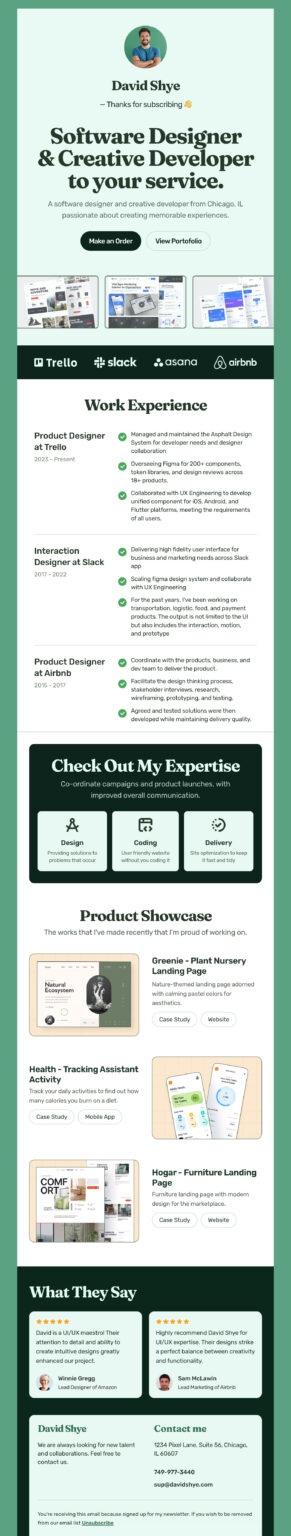 Free HTML Email Templates by Designmodo
