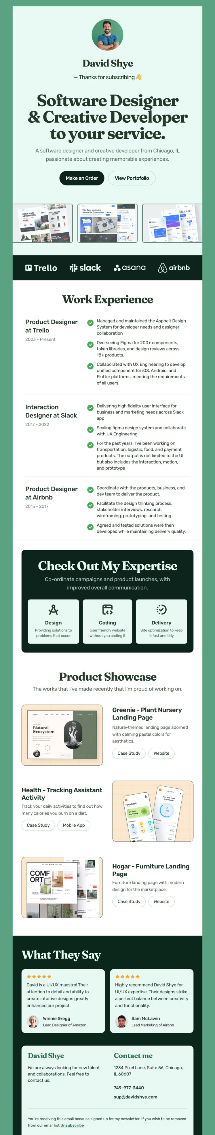 Free HTML Email Templates by Designmodo