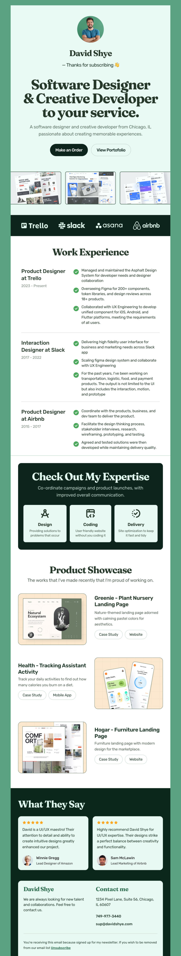 Free HTML Email Templates by Designmodo