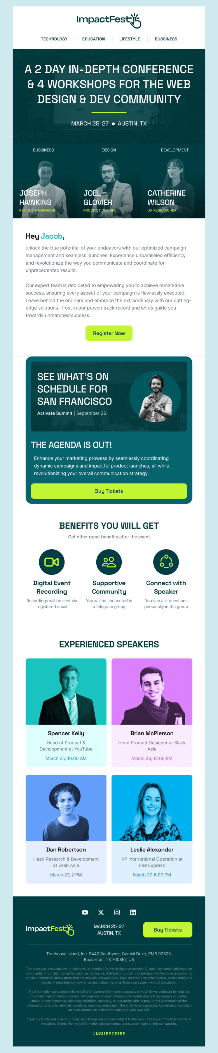 Free HTML Email Templates by Designmodo